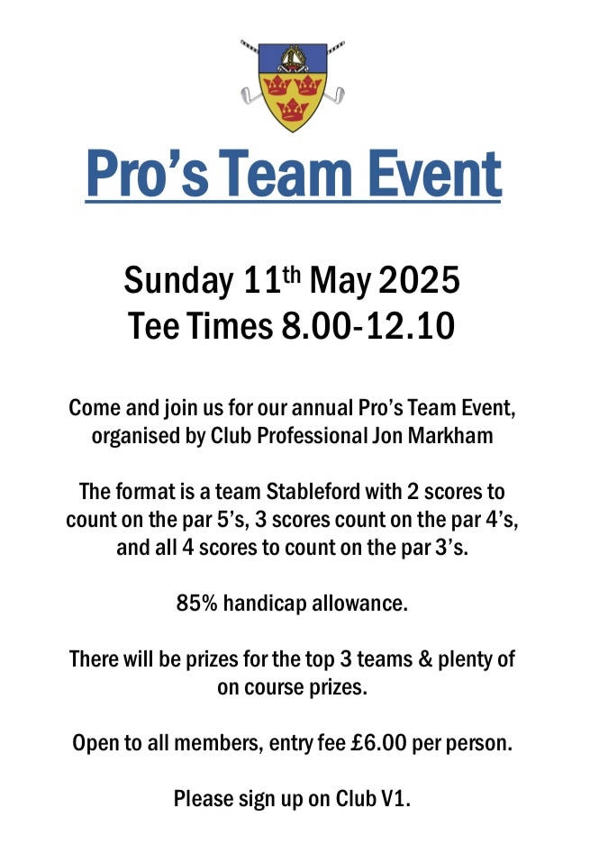 Pro's Team Event | Jonathan Markham - PGA Professional | Welcome to ...