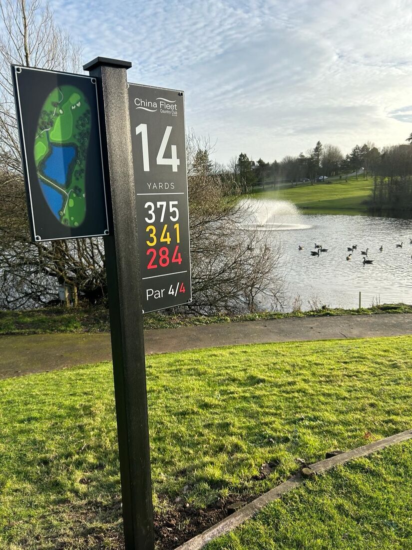 New Course Signage | China Fleet Golf Shop | Cornwall's Premier Golfing ...